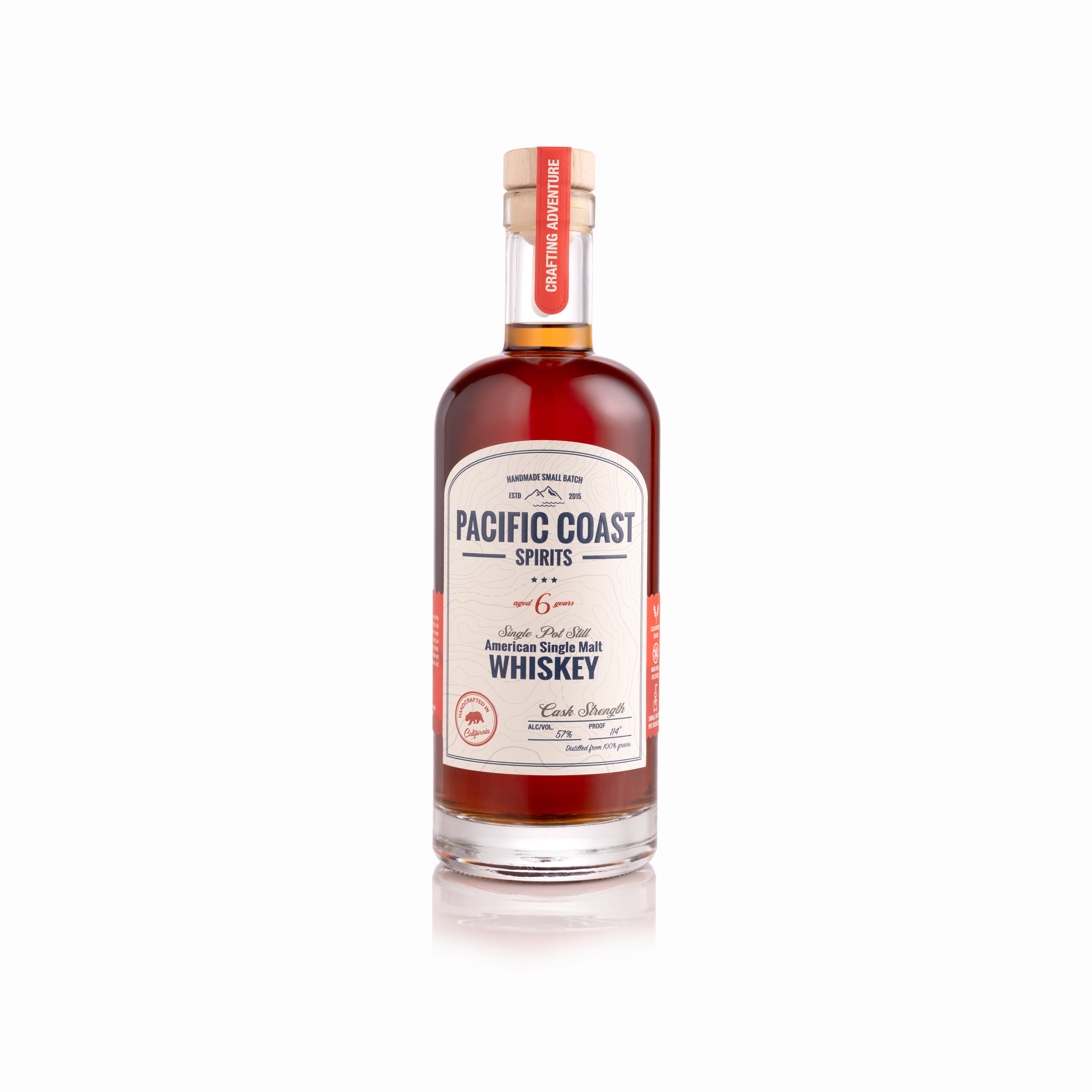 American Single Malt Whiskey - Red Label – Pacific Coast Spirits